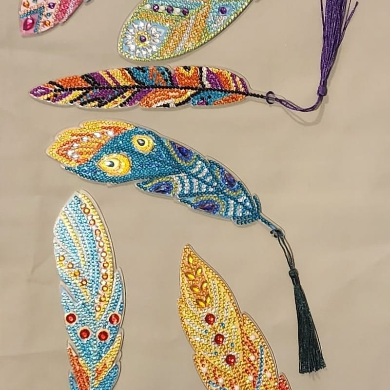 Feather Bookmarks - Etsy