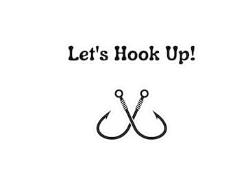 Bite Me Fishing Hook Vinyl Decal Sticker - Etsy
