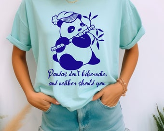 Panda Shirts, Panda Bear Shirt, Panda Tee, Womens Graphic Tee, Animal ...