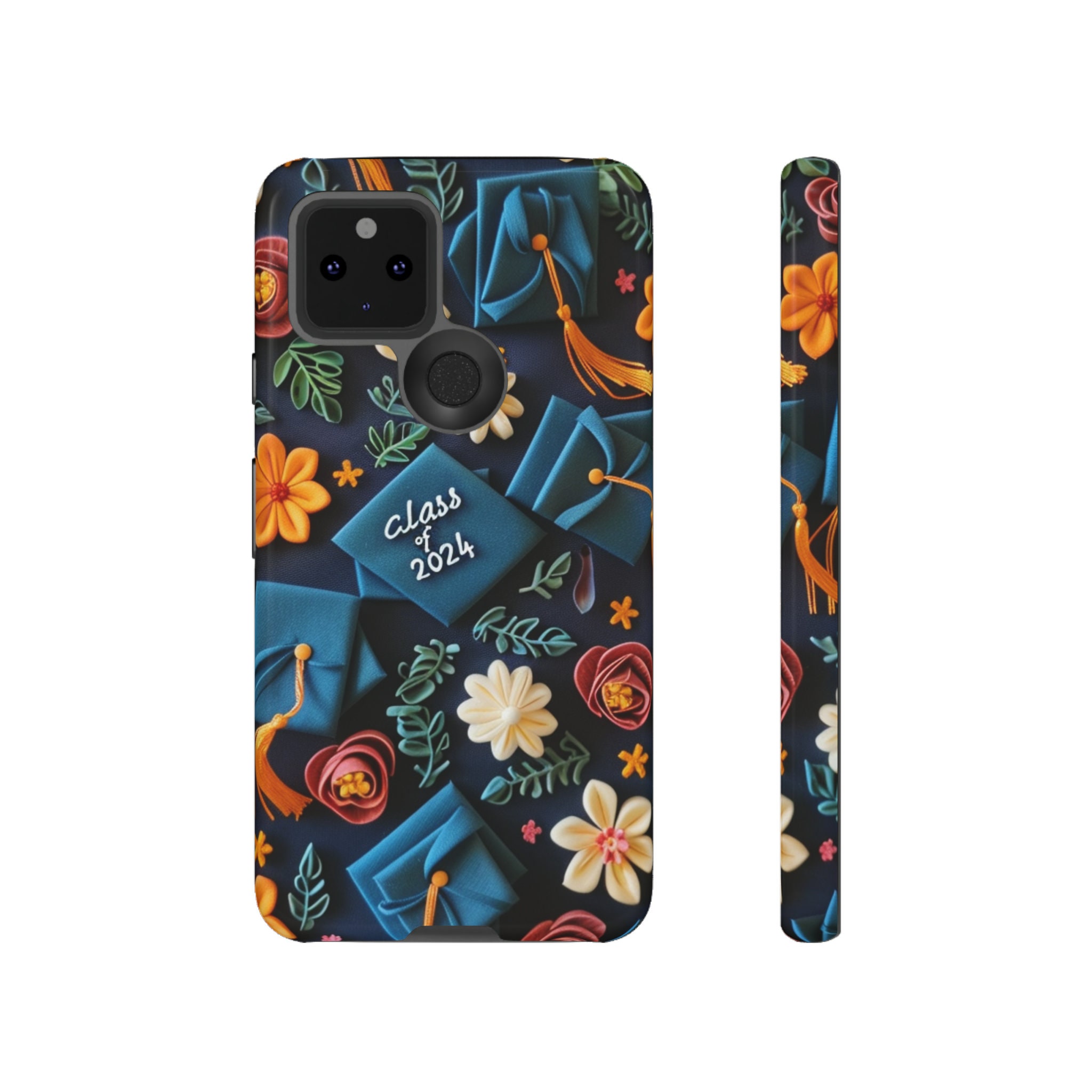 Class of 2024, Graduation Phone Case, Orange and Blue Phone Case ...