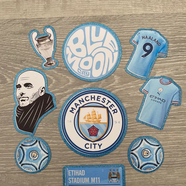 Man City Cake Topper - Etsy UK