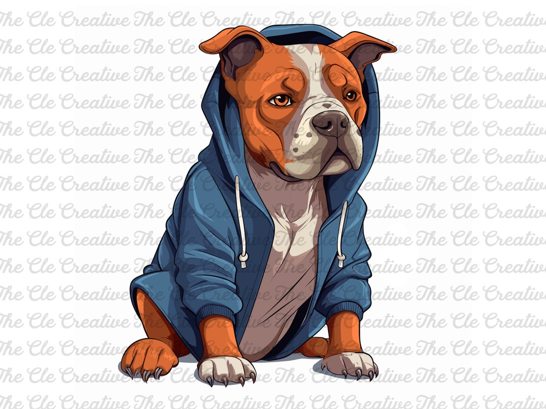 Pitbull Clipart Pitbull Hoodie Dog Pitbull PNG Pitbull Art Dog - Etsy