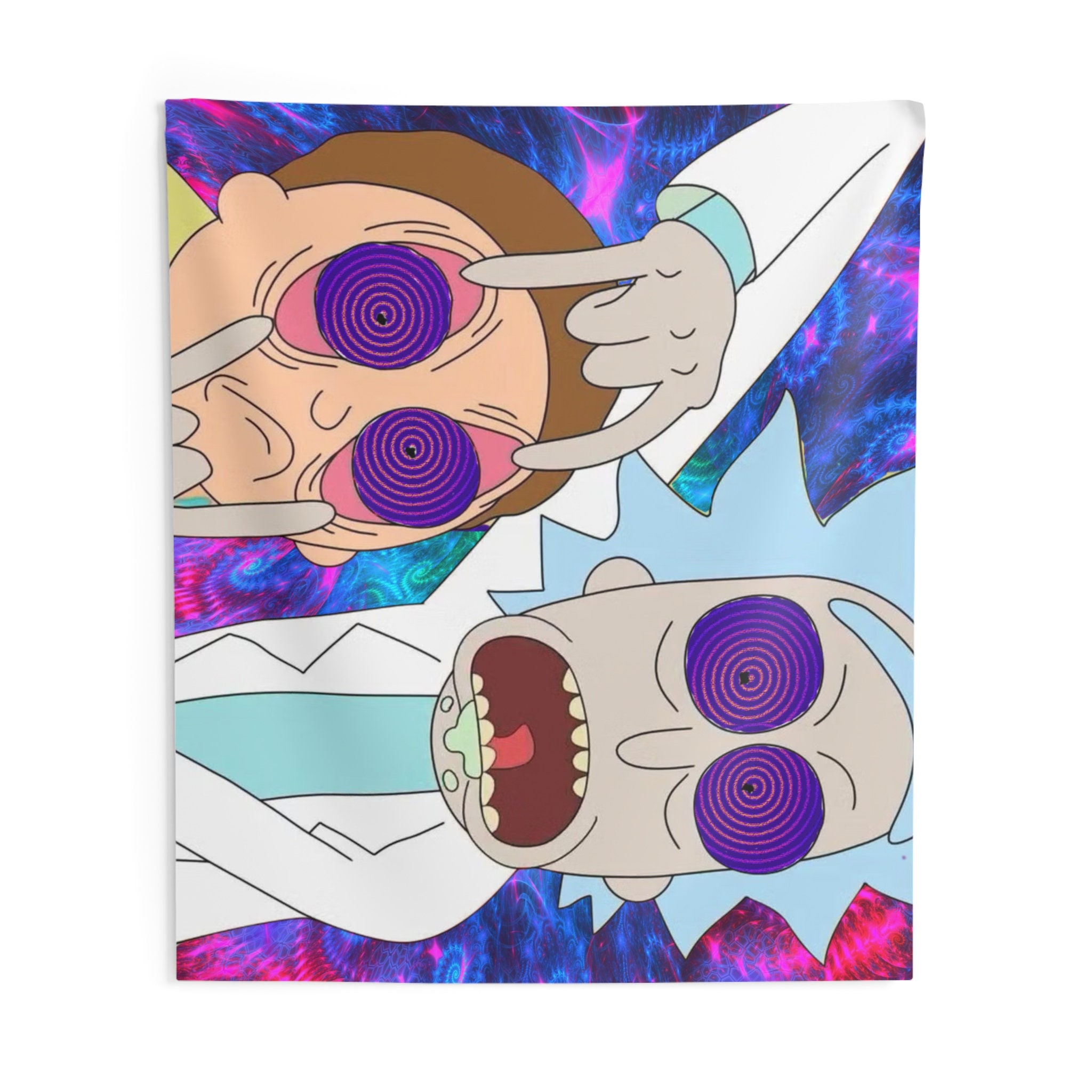 Rick and Morty Rave Trippy Indoor Wall Tapestries - Etsy