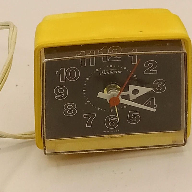 Vintage Sunbeam Alarm Clock - Etsy