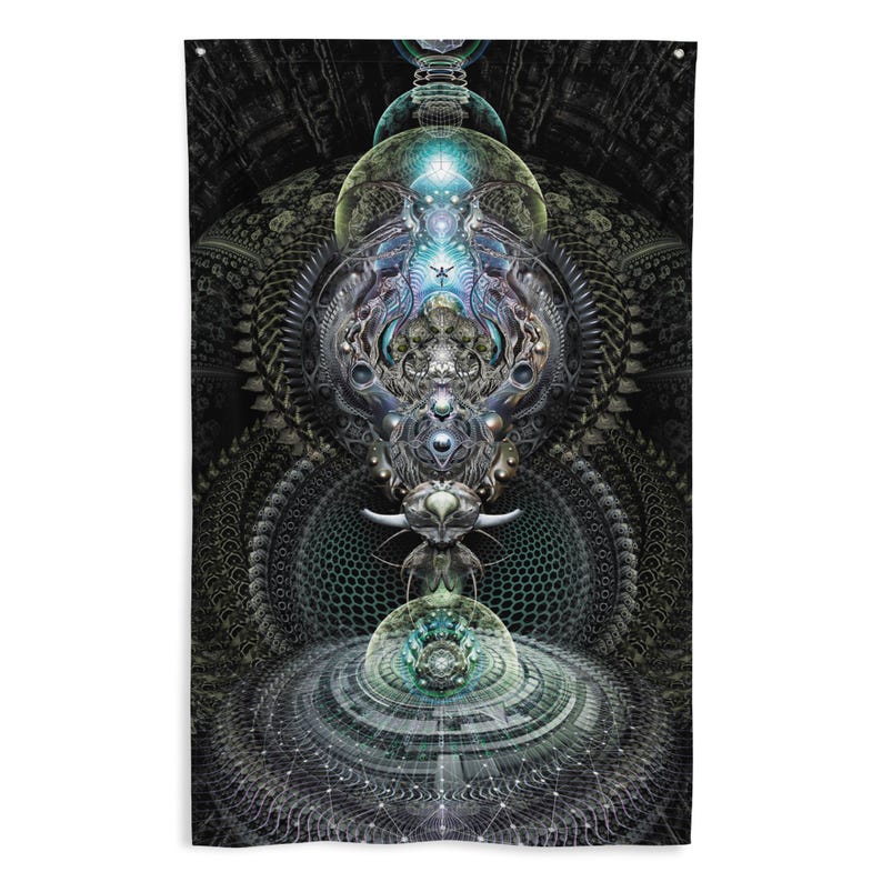Psychedelic Visionary Art Flag - Etsy