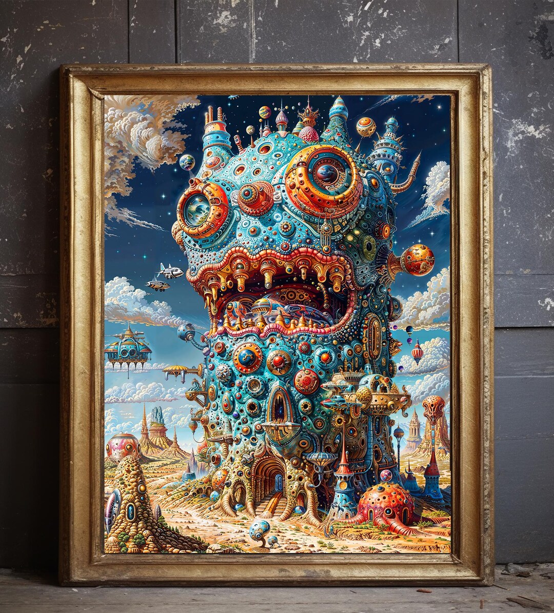 Intergalactic Gobbledygook: Whimsical Intergalactic Art Poster ...