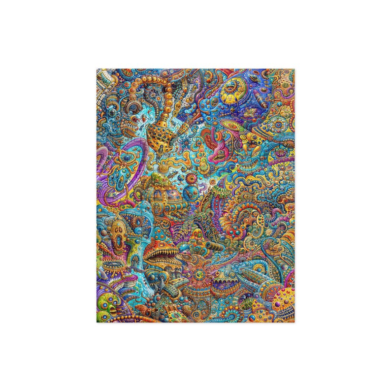 Psychedelic Cosmic Chaos Jigsaw Puzzle: Immersive Digital Art ...