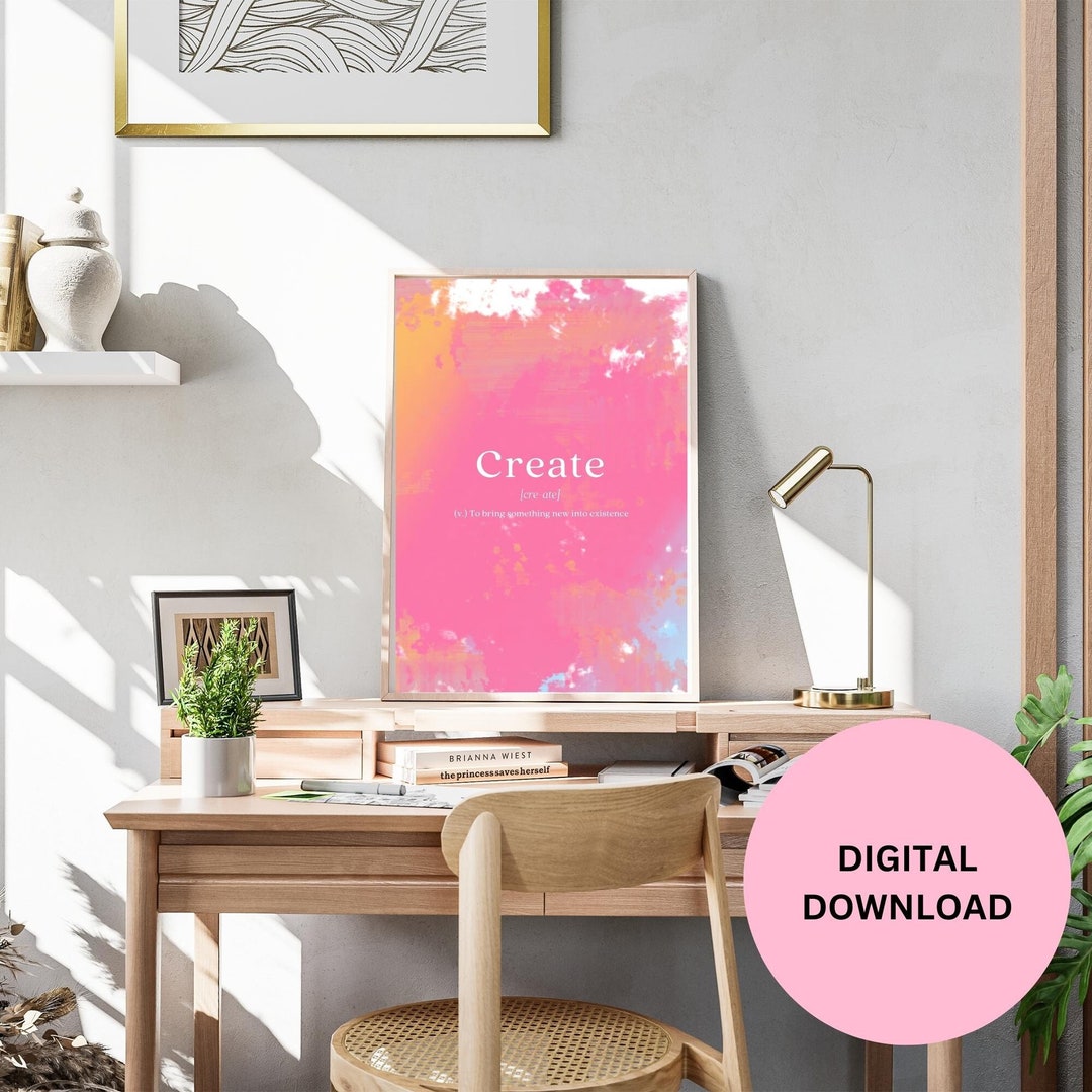 Create Definition Printable Wall Art, Creatives, Creative Quote ...