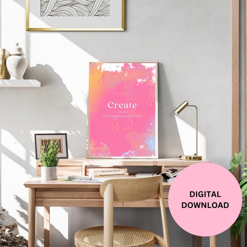 Create Definition Printable Wall Art, Creatives, Creative Quote ...