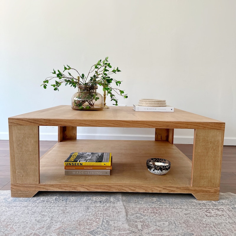 Oak Coffee Table - Etsy