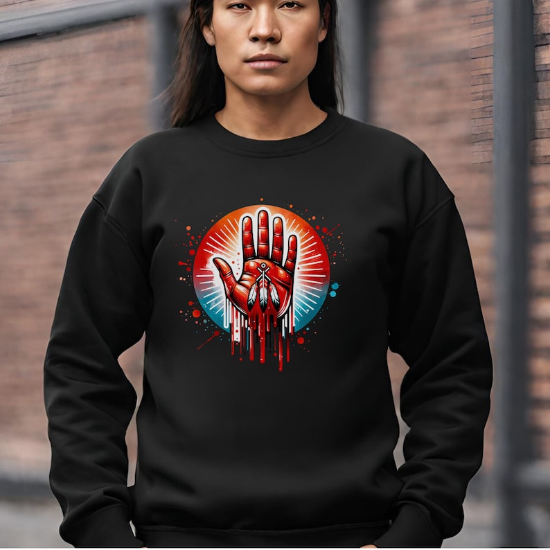 MMIW Red Hand PNG: Native Pride Digital Download - Etsy