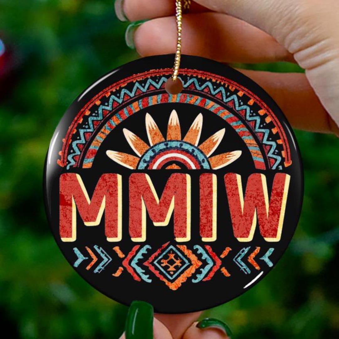 Native American Christmas Ornament, MMIW Christmas Ornament for ...