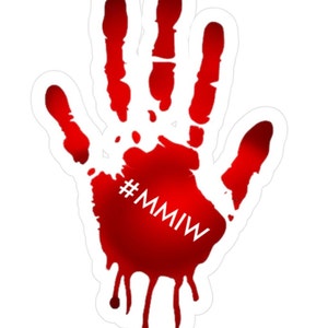 MMIW Sticker, Red Hand Sticker, No More Stolen Sisters, Native Pride ...