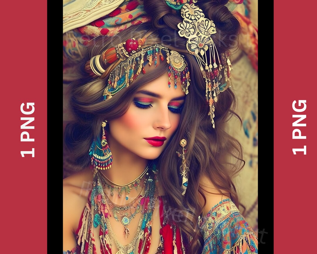 Hobo Gypsy Art Png Bohemian Style Nomadic Spirit Junk Journal Gypsy ...