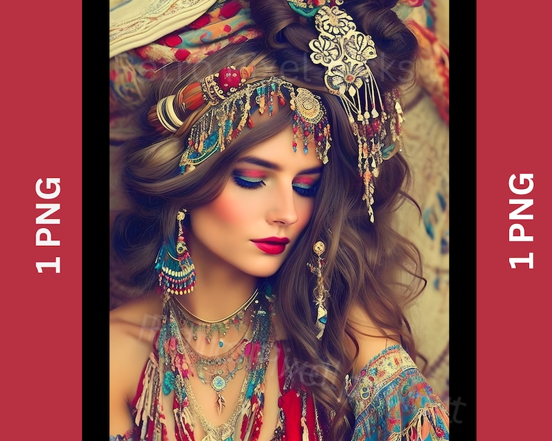 Hobo Gypsy Art Png Bohemian Style Nomadic Spirit Junk Journal Gypsy ...