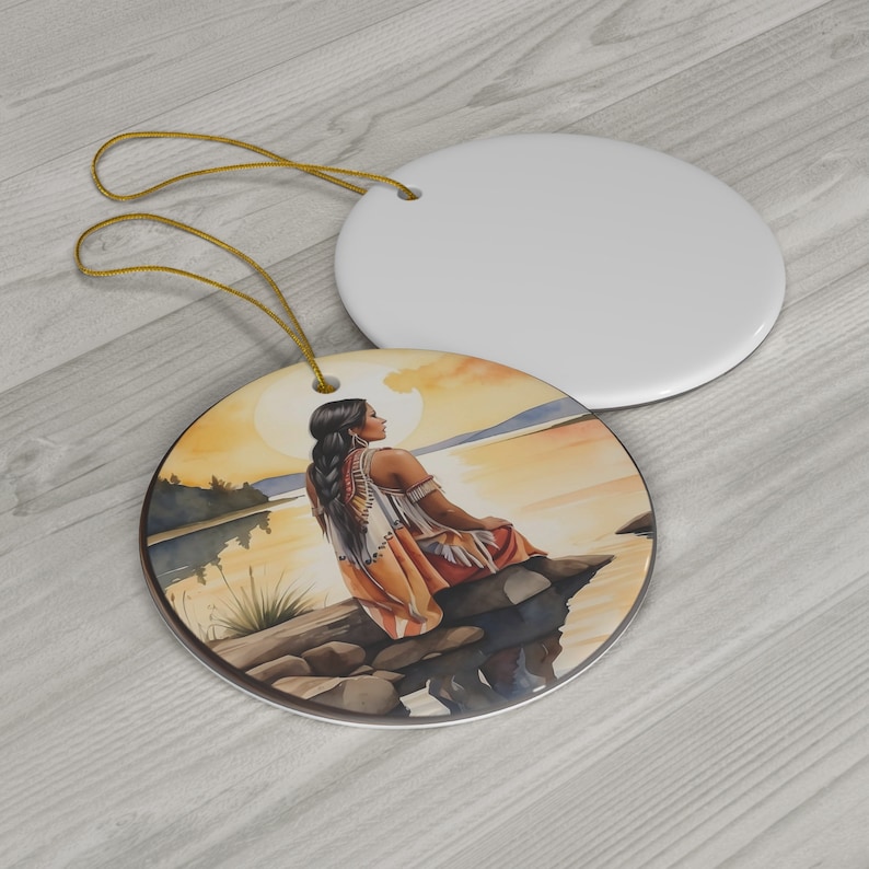 Native American Christmas Ornament: Indigenous Women Reflection - Etsy