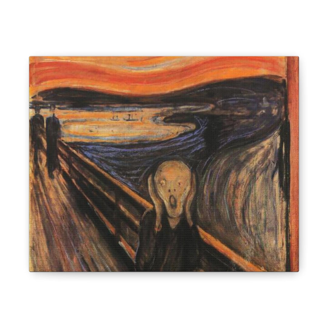 Edward Munch the Scream Canvas Replica, Home Decor, High Quality, Wall ...