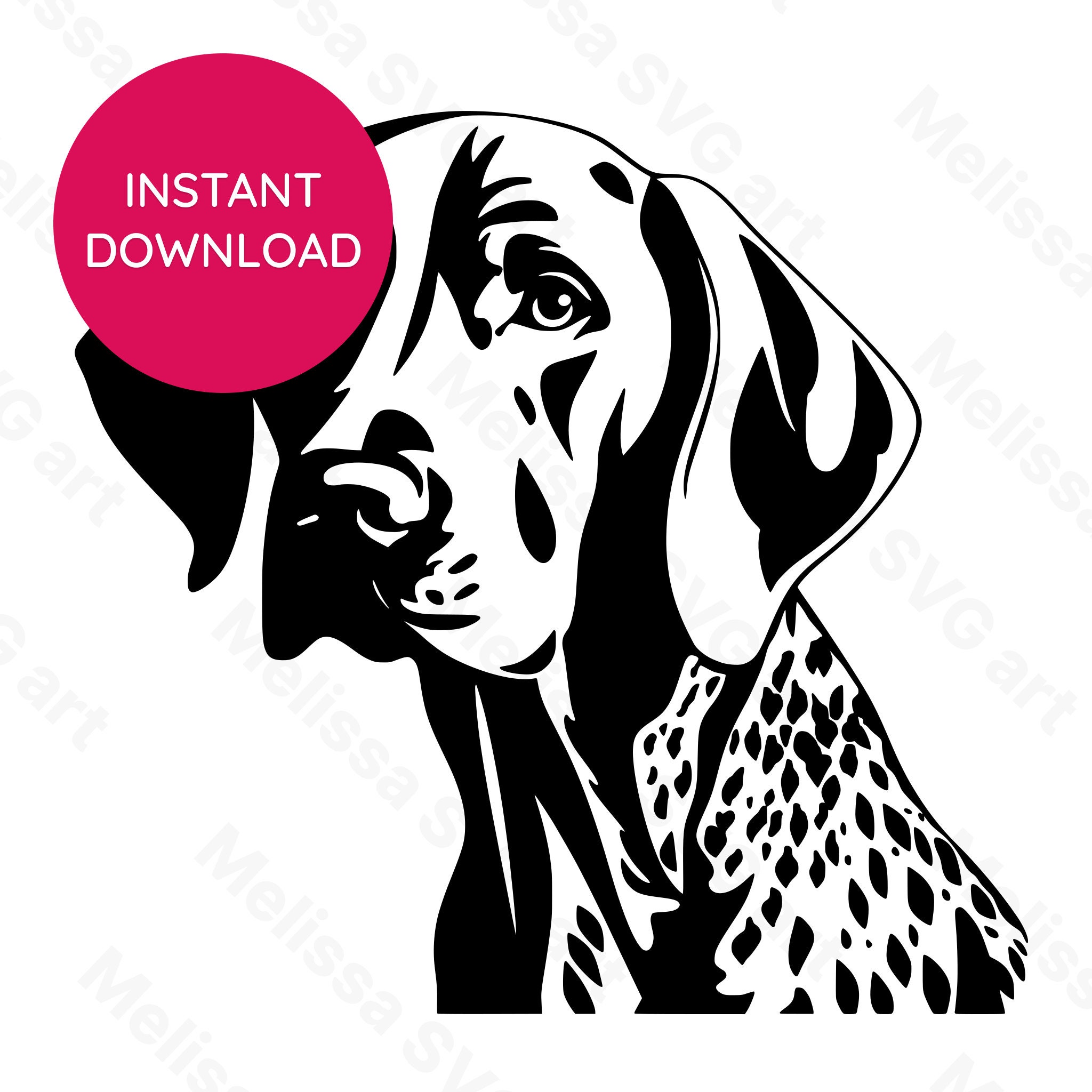 German Shorthaired Pointer SVG Portrait GSP Pet Dog Printable - Etsy
