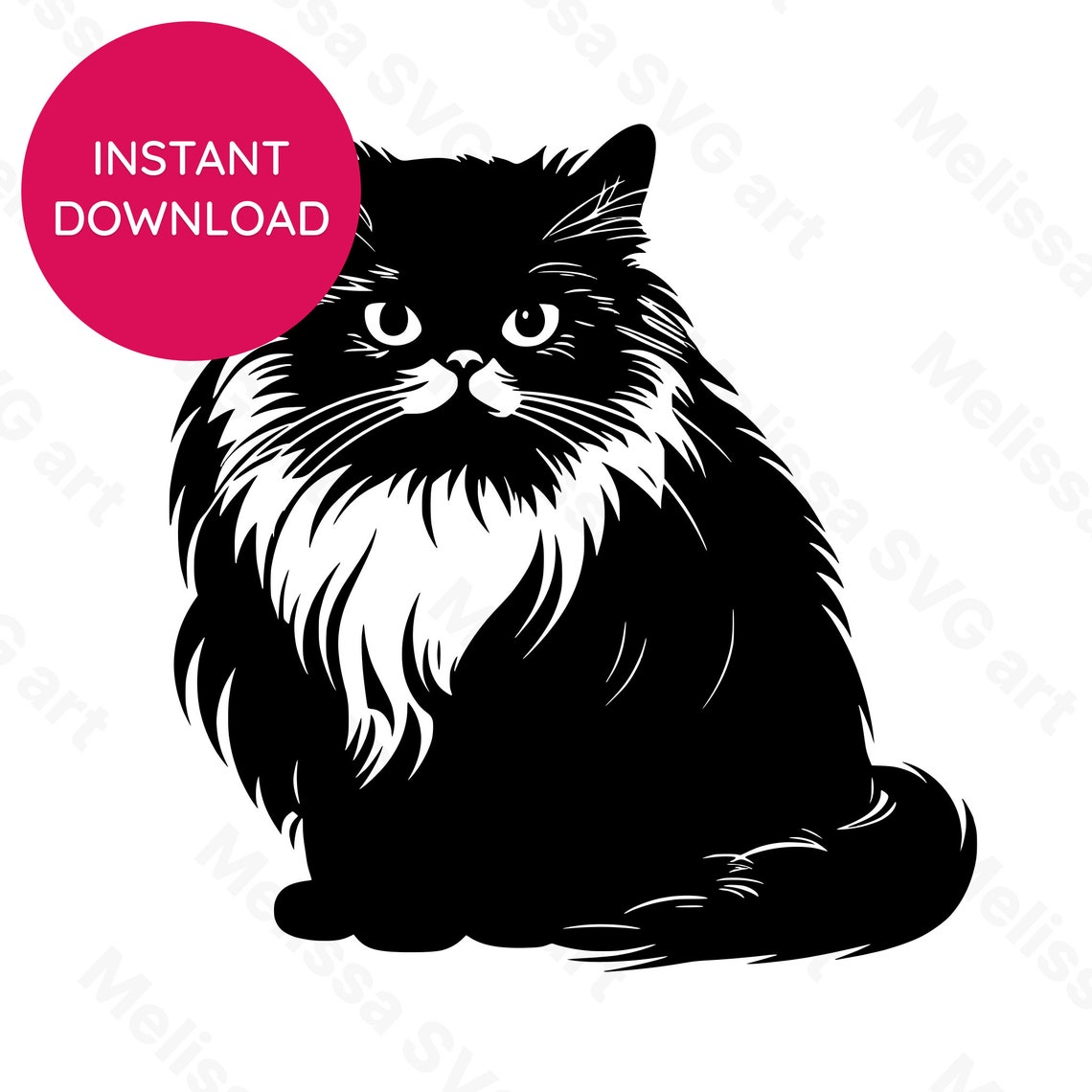 Himalayan SVG Cat Portrait Cat Print Svg - Pet Silhouette Cricut ...
