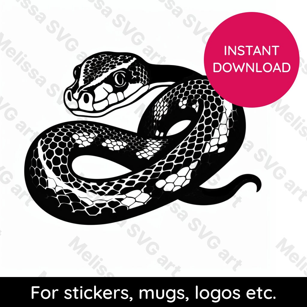 Corn Snake SVG Animal Lover Svg - Pet Silhouette Print Cricut & Laser ...