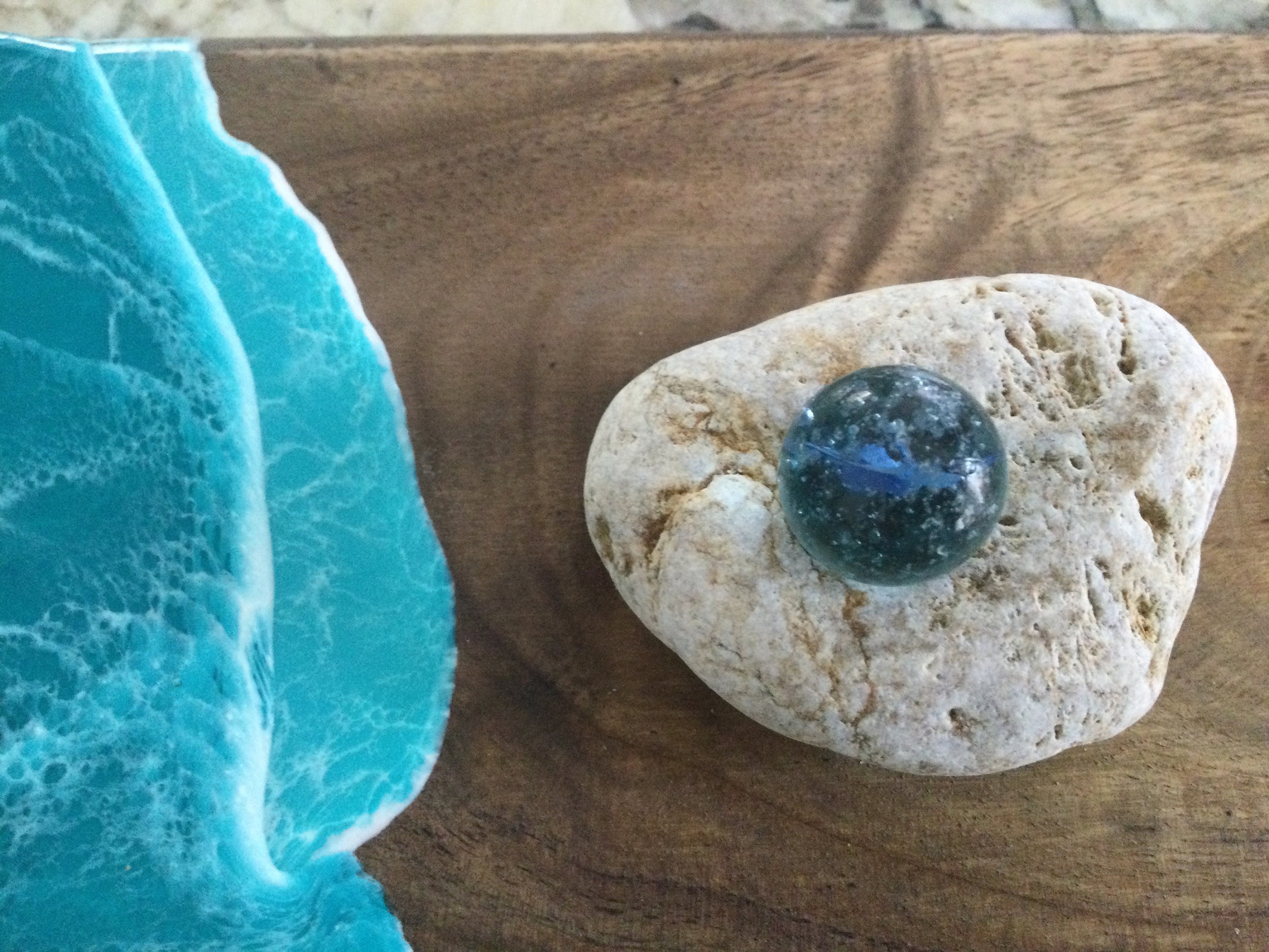 Two Marbles Found on a Beach. Beautiful Blue Colours. Cats Eyes. - Etsy