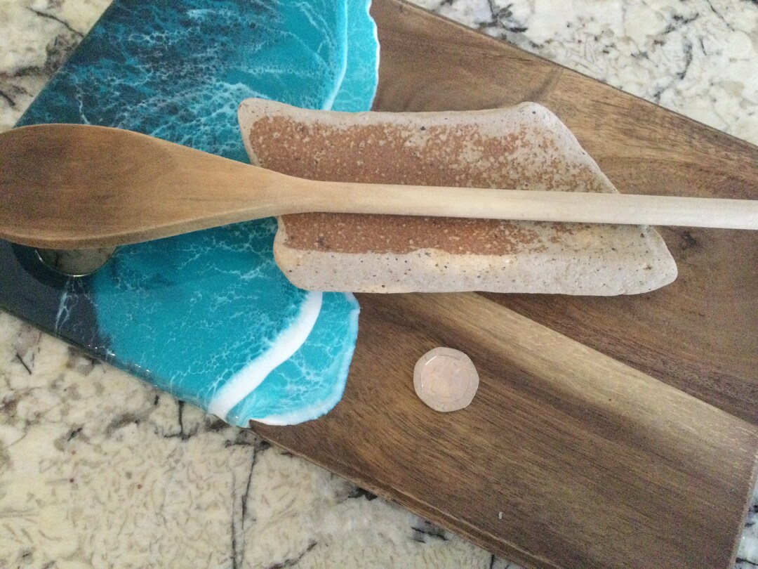 Pottery Shard Spoon Holder/ Recycled and Great for When Cooking - Etsy