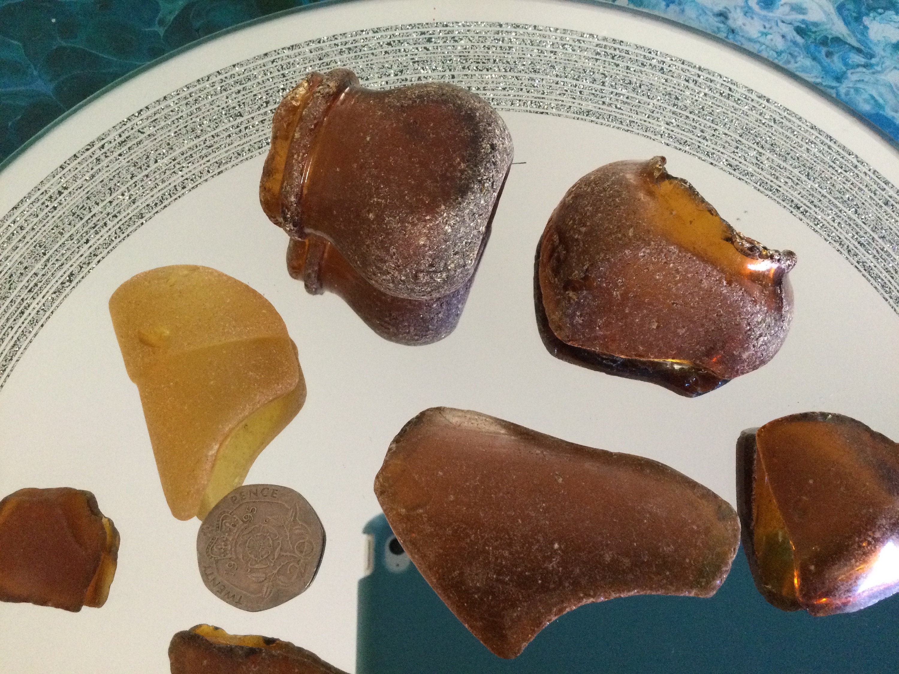 Toffee Coloured Worn Sea Glass/yellow Seaglass/frosted Bovril - Etsy