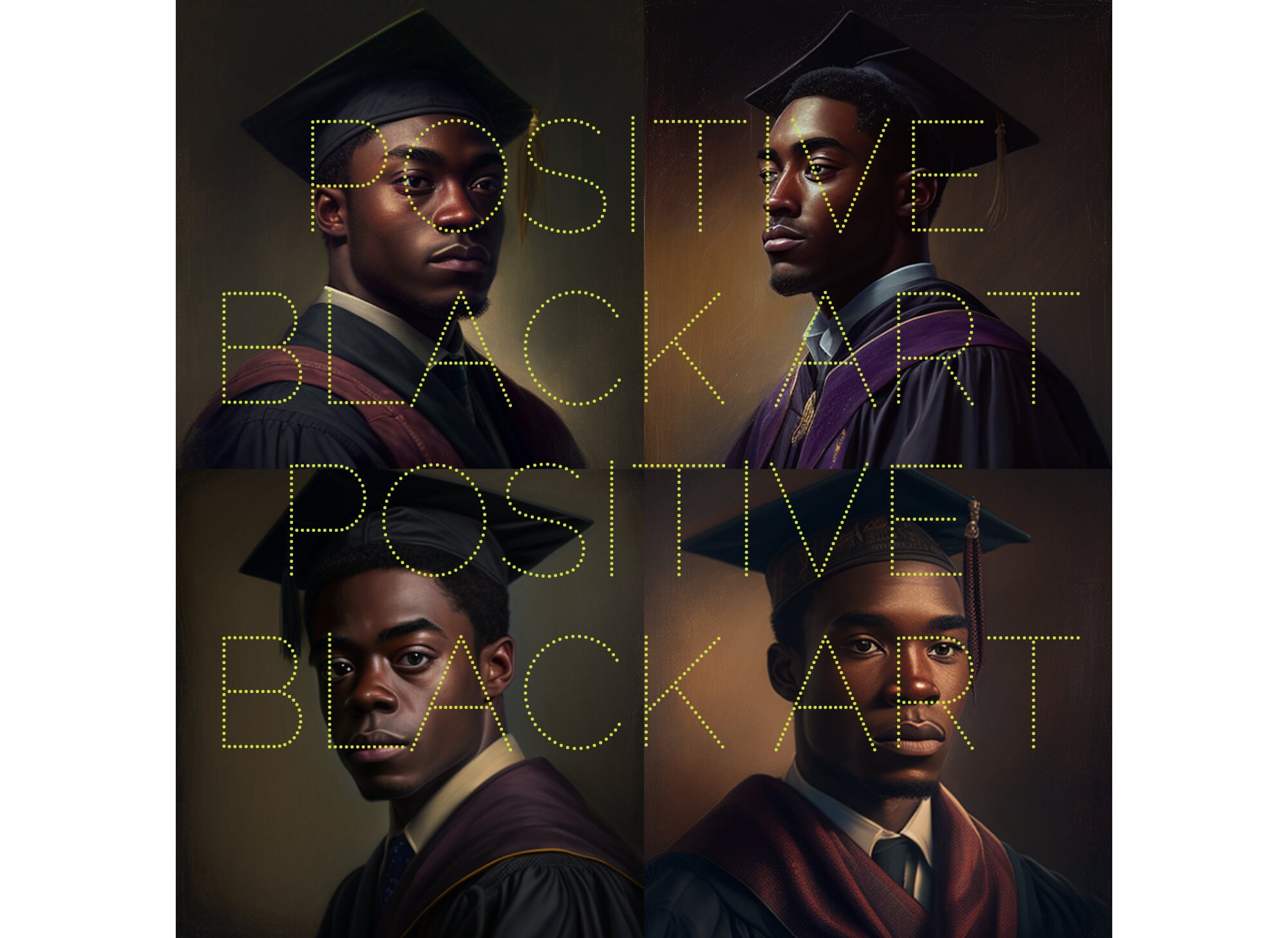 Portraits of Black Men College Graduates / College, High School ...