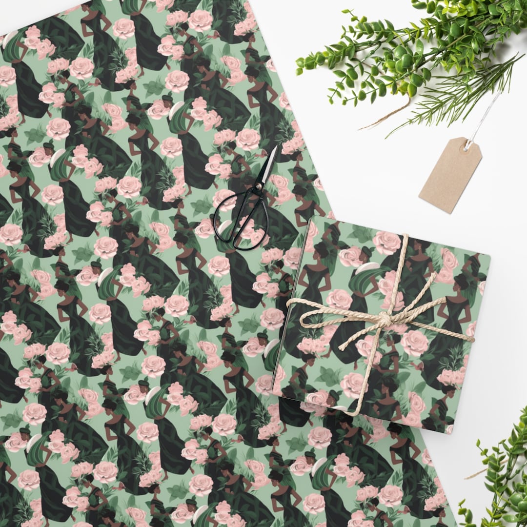 Elegant AKA Sorority Gift Wrap Alpha Kappa Alpha Wrapping - Etsy