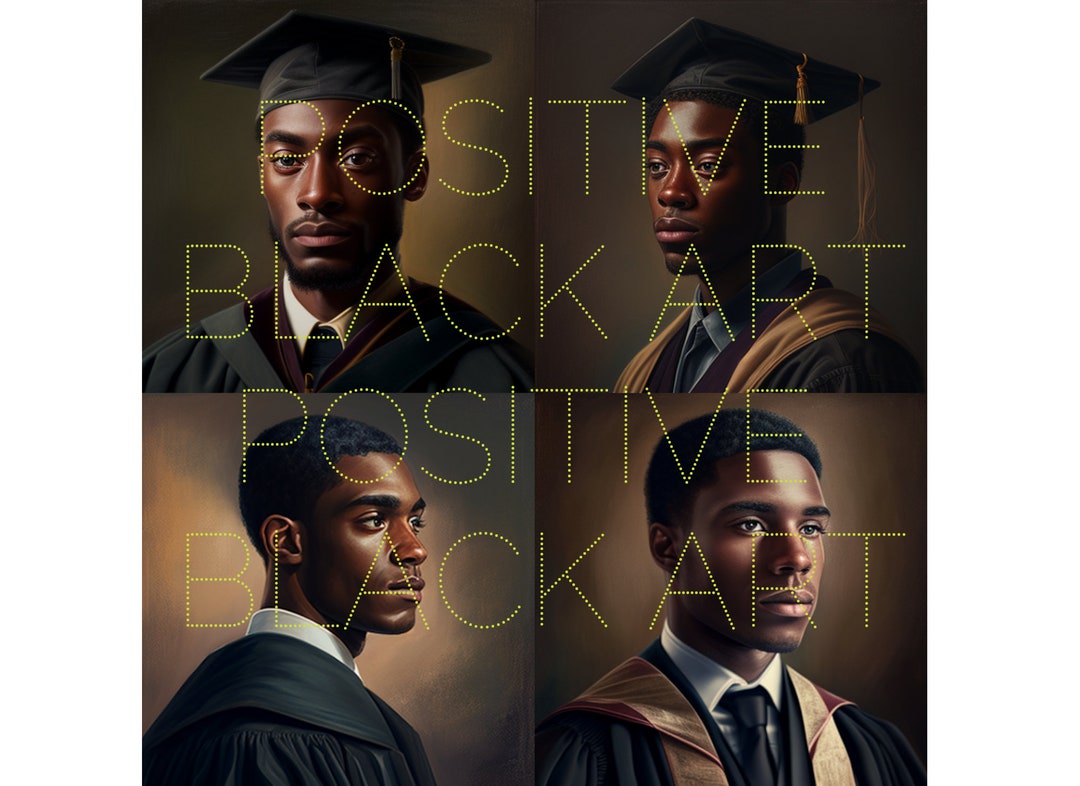 Portraits of Black Men College Graduates / College, High School ...