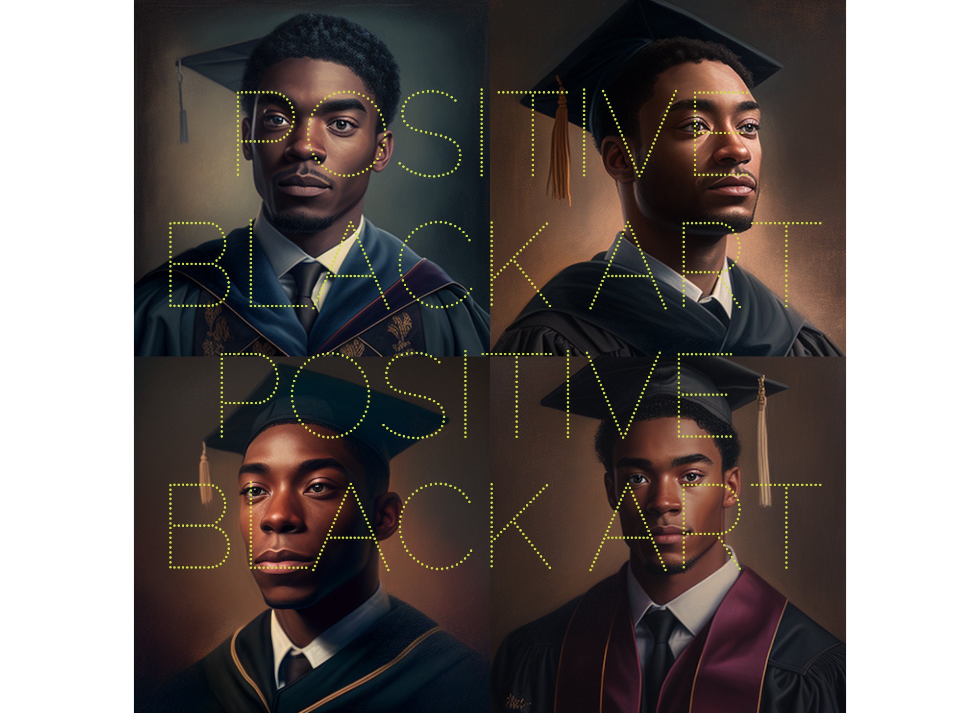 Portraits of Black Men College Graduates / College, High School ...