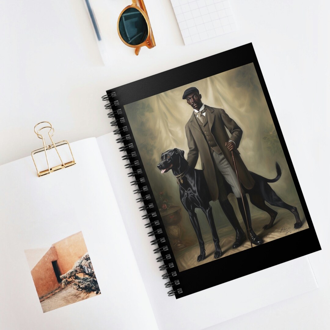 Black Fox Hunter Spiral Notebook - Ruled Line - Etsy