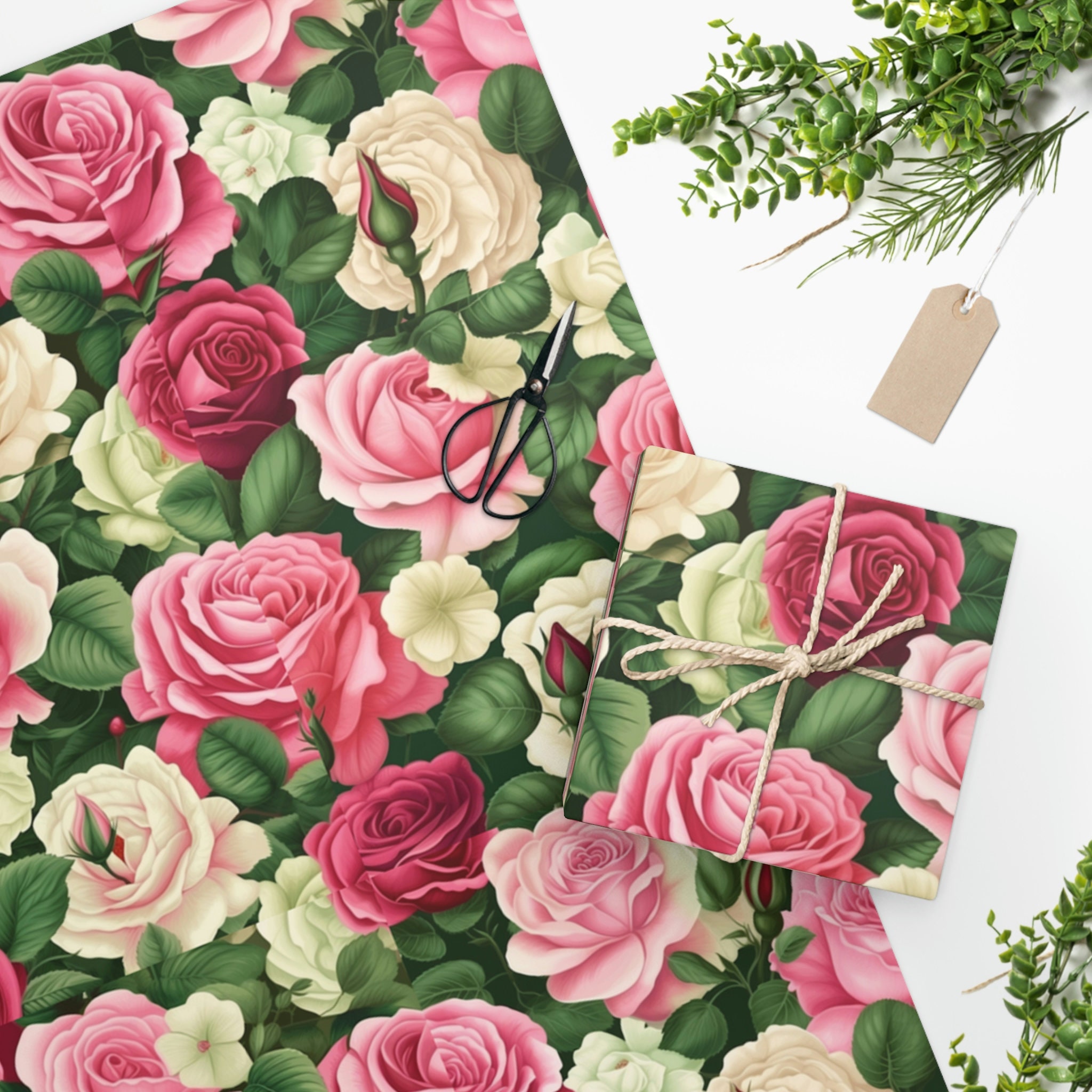 AKA Alpha Kappa Alpha Roses Gift Wrapping Paper - Etsy
