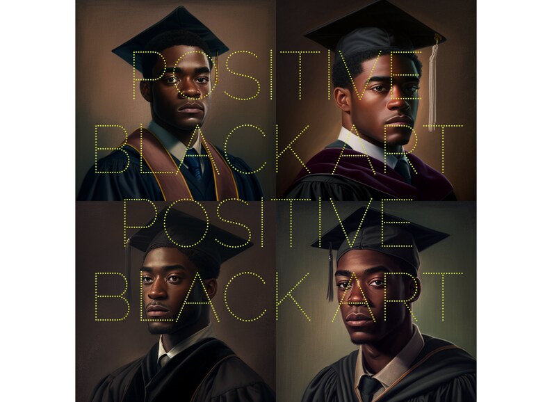 Portraits of Black Men College Graduates / College, High School ...