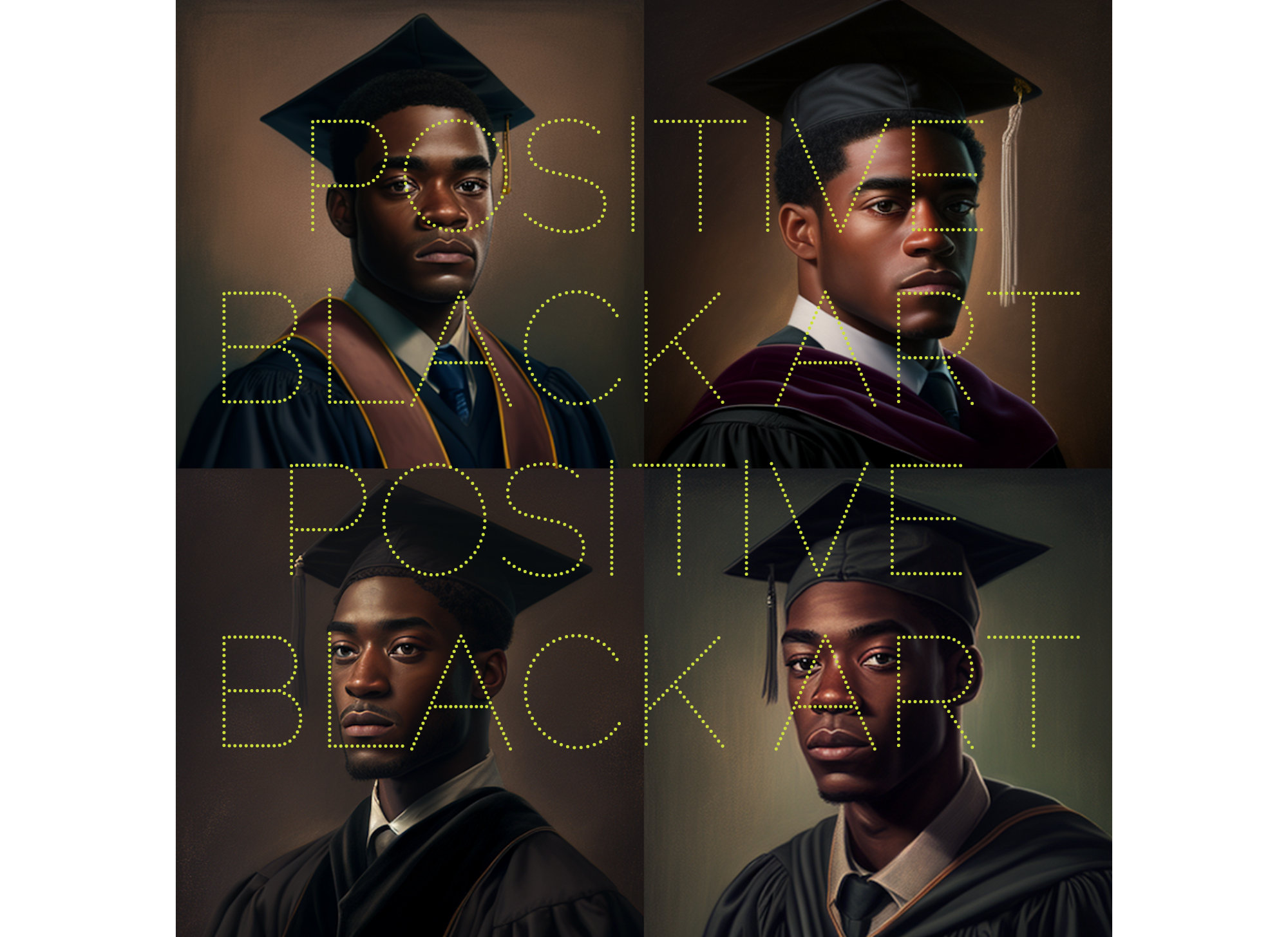 Portraits of Black Men College Graduates / College, High School ...