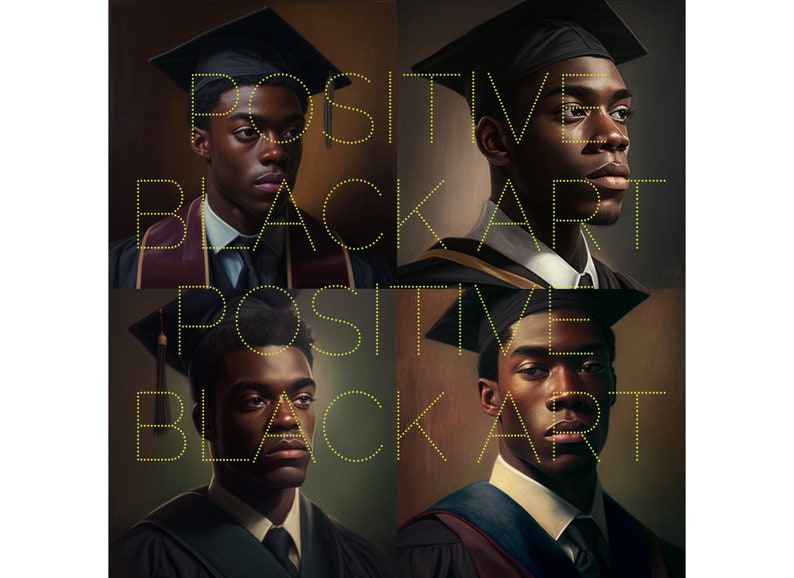 Portraits of Black Men College Graduates / College, High School ...