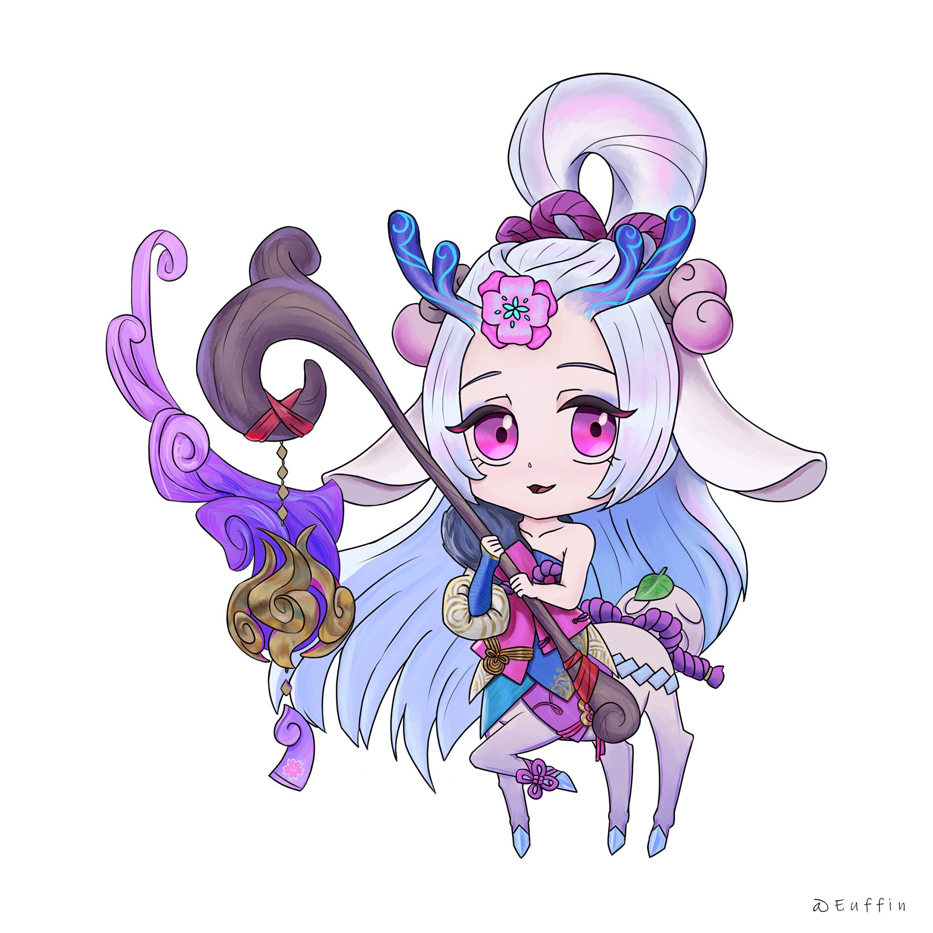 Spirit Blossom Ahri, Kindred, Lillia Sticker - Etsy