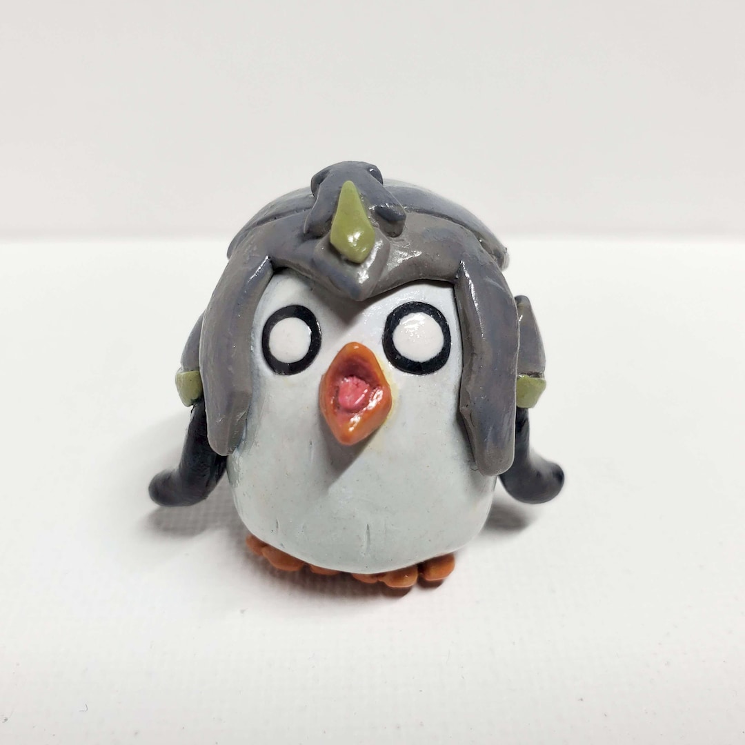 TFT Feather Knight | Penguin Clay Desk Friend - Etsy