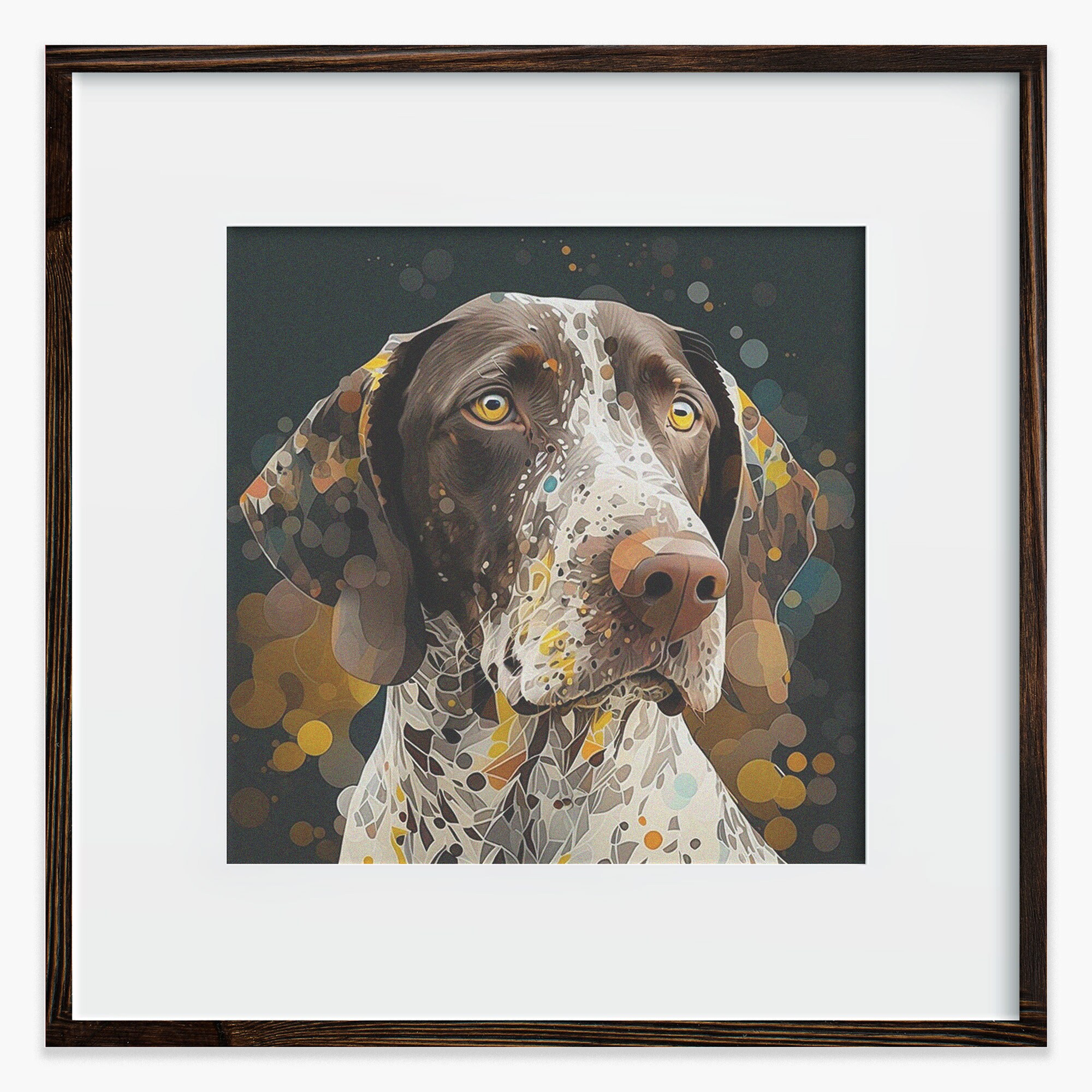 German Shorthaired Pointer Digital Art Print | "deco Pop Pooch" Art ...