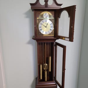 Beautiful Vintage Working Howard Miller Barwick Clocks, TEMPUS FUGIT ...