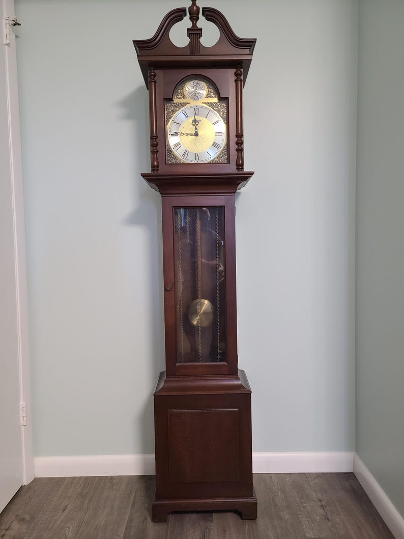 Beautiful Vintage Working Howard Miller Barwick Clocks, TEMPUS FUGIT ...
