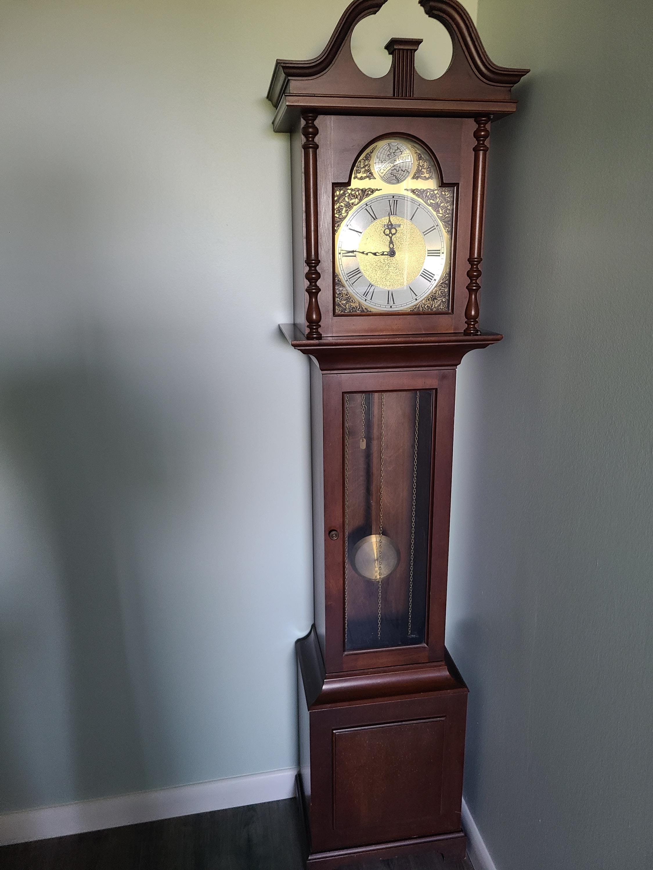 Beautiful Vintage Working Howard Miller Barwick Clocks, TEMPUS FUGIT ...