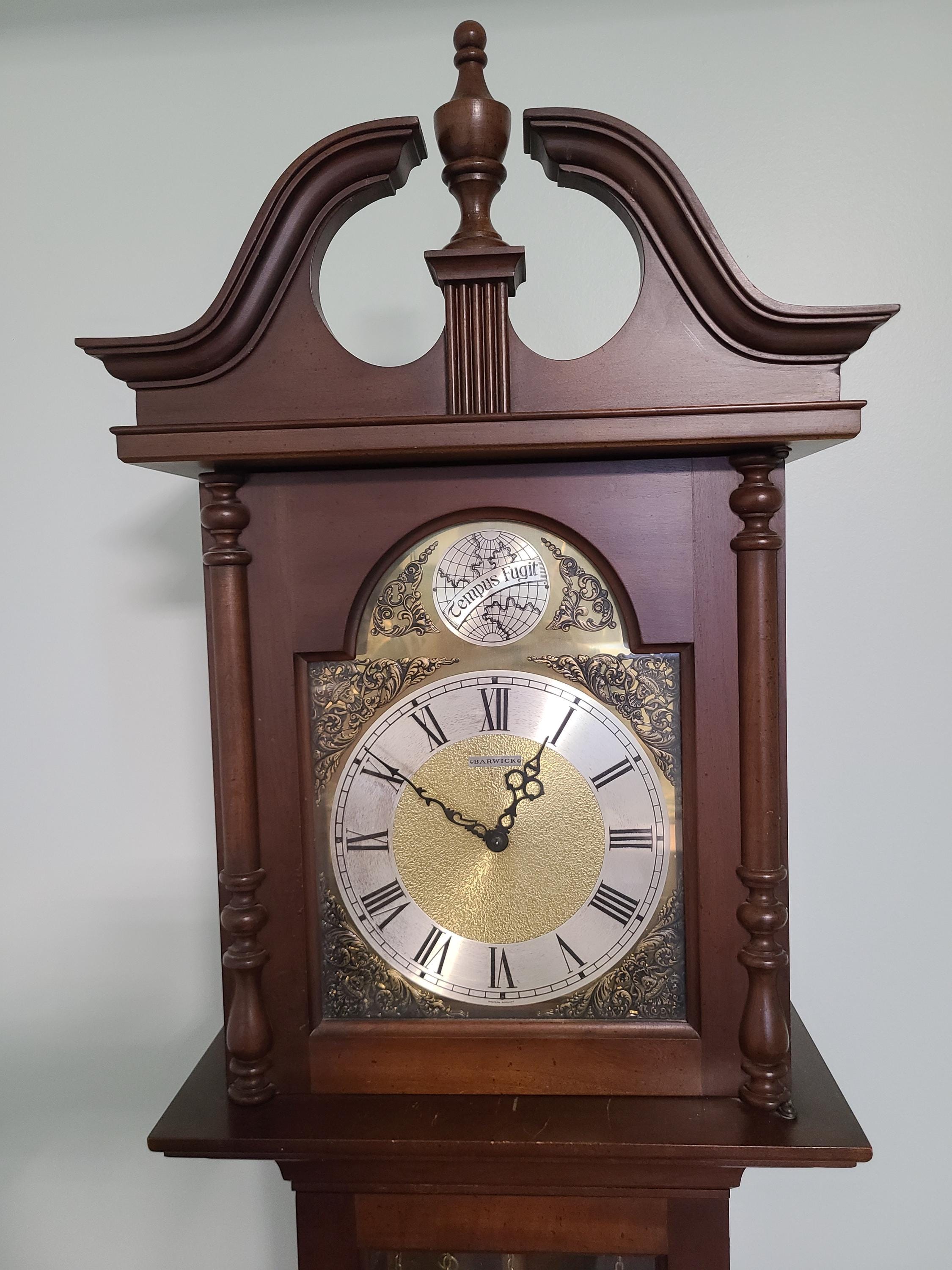 Beautiful Vintage Working Howard Miller Barwick Clocks, TEMPUS FUGIT ...