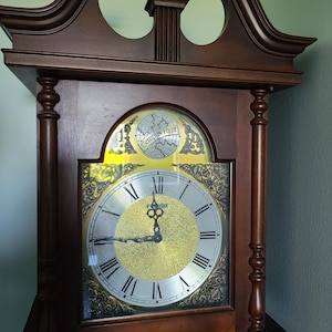Beautiful Vintage Working Howard Miller Barwick Clocks, TEMPUS FUGIT ...