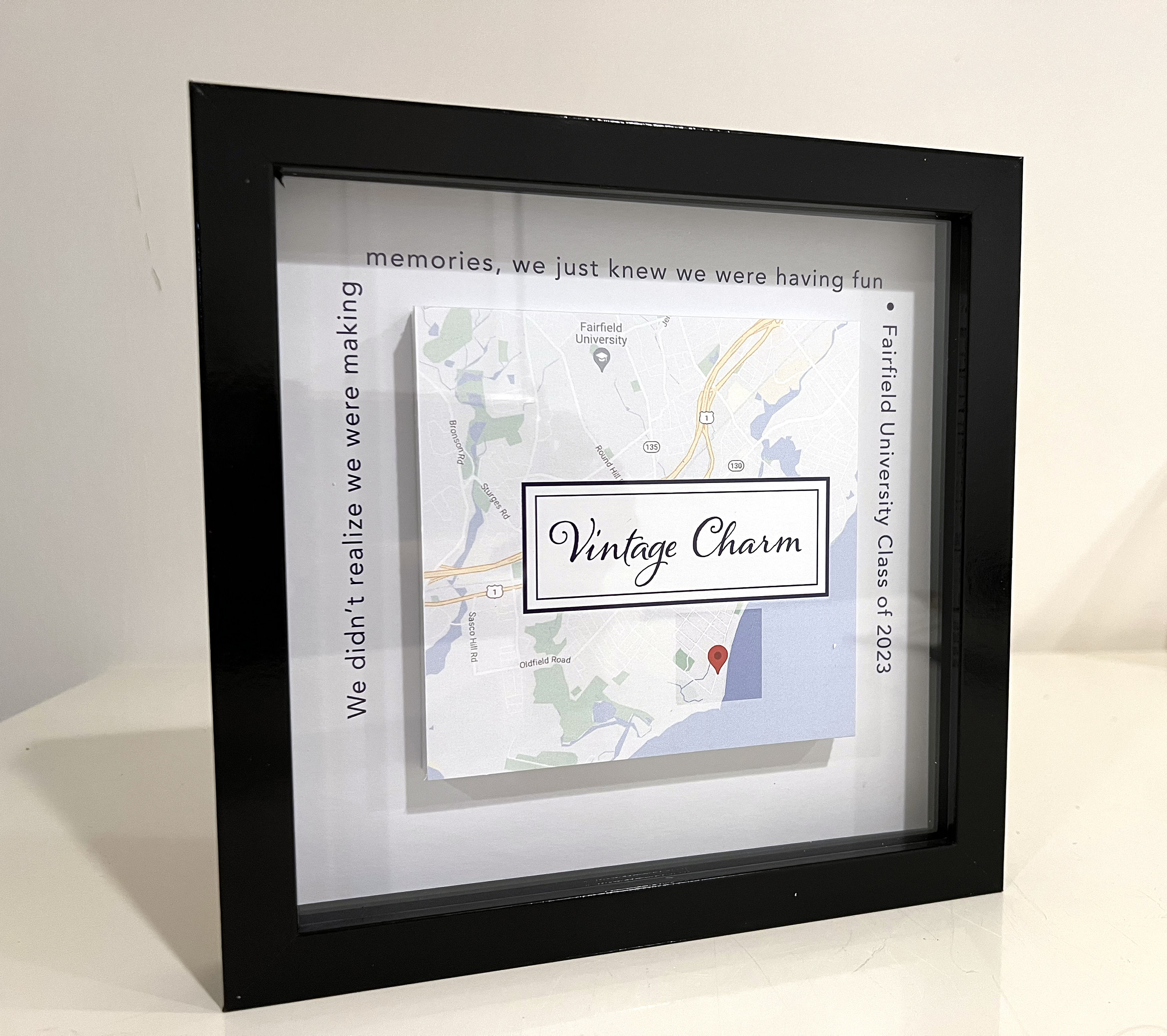 Custom 3D Graduation Map Frame - Etsy