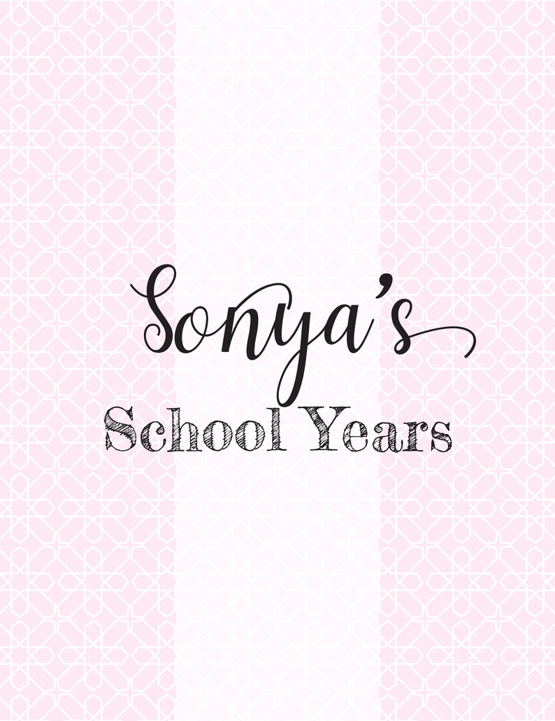 School Days Memory Book With Full Pockets - Etsy