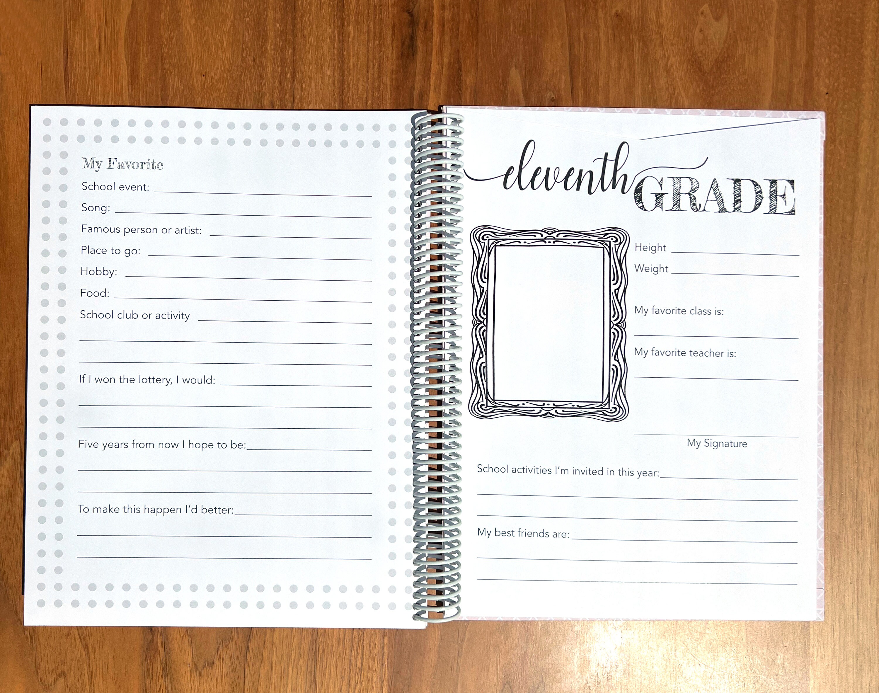 School Days Memory Book With Full Pockets - Etsy