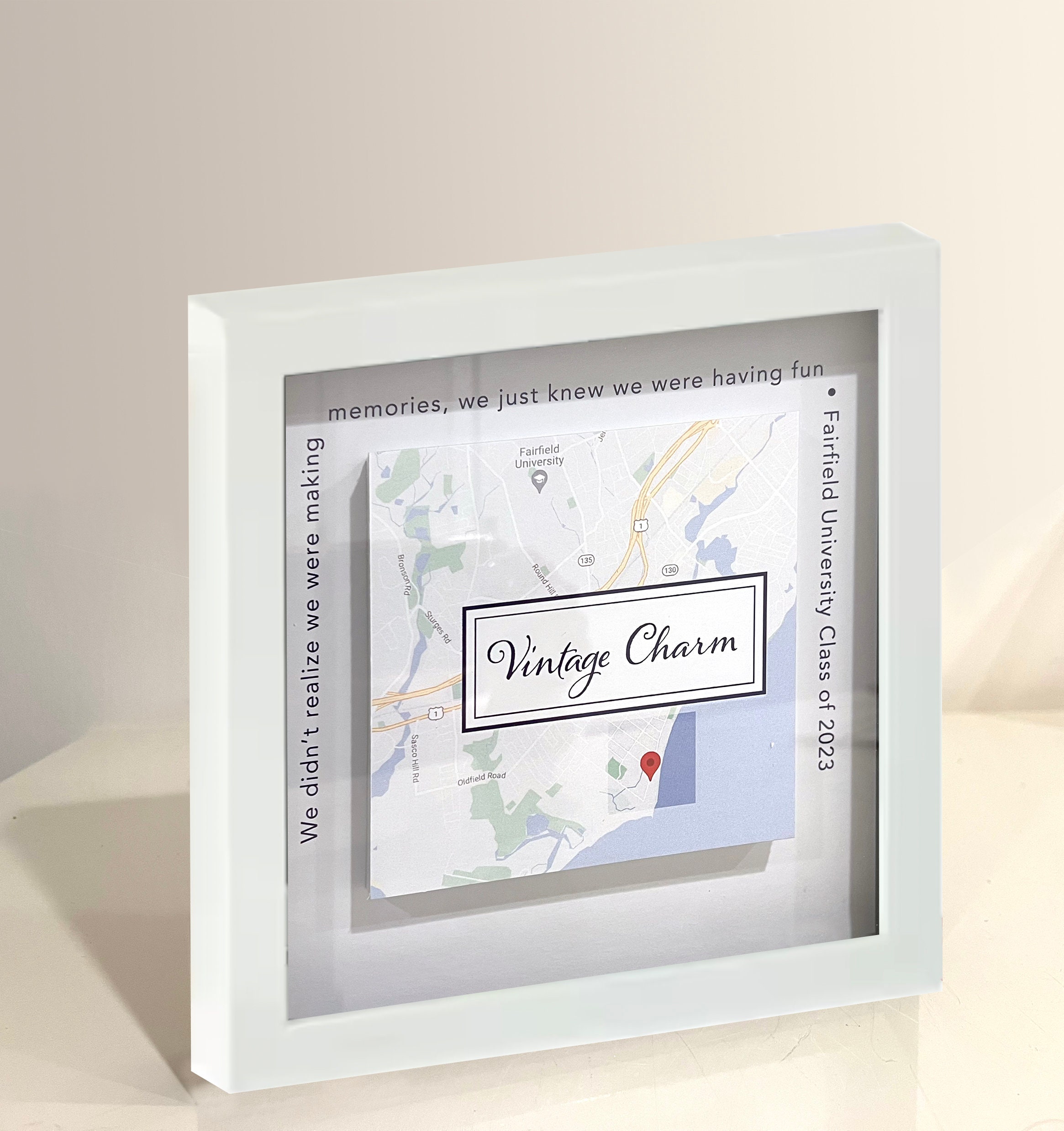Custom 3D Graduation Map Frame - Etsy