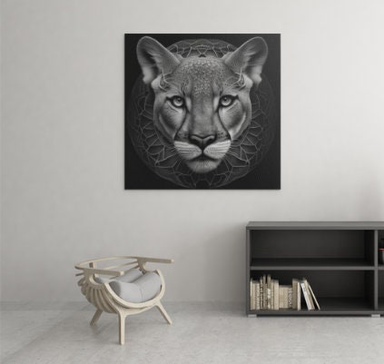 Puma Realistic Mandala - Etsy