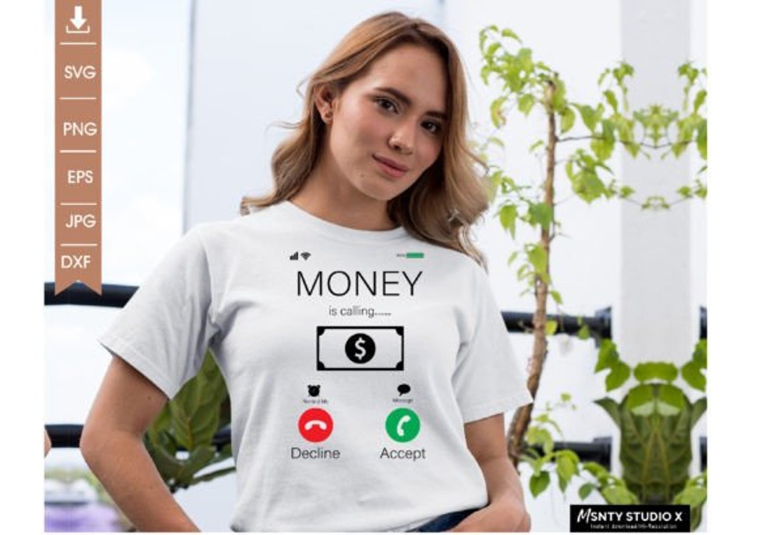 Incoming Call Money Is Calling Svg File Call Screen Svg File Etsy